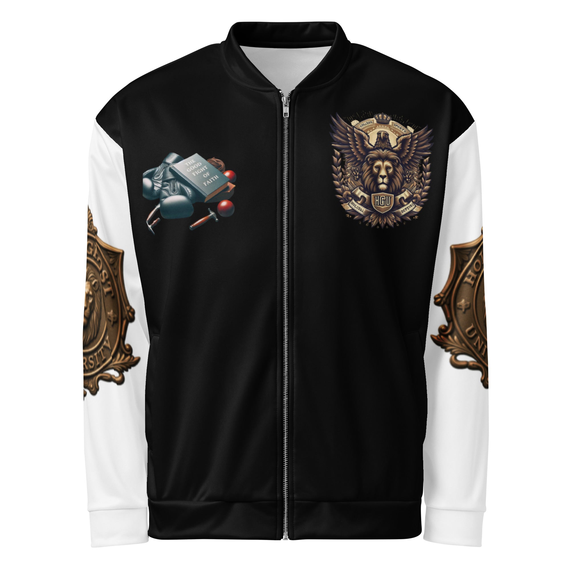 Holy Ghost University (HGU) Black Bomber Jacket – God Made Designs
